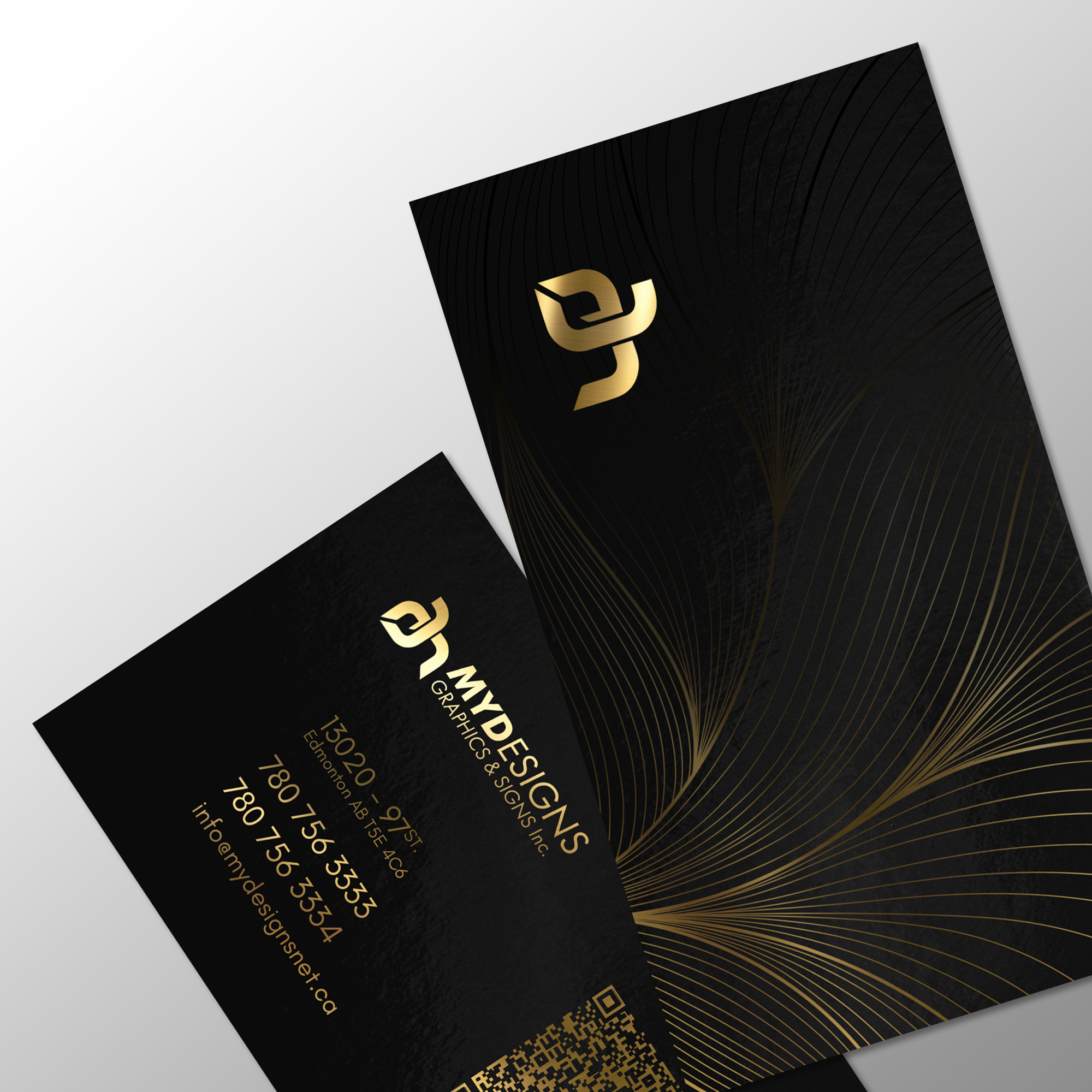 DELUXE Business Cards – My Designs Graphics and Signs Inc.